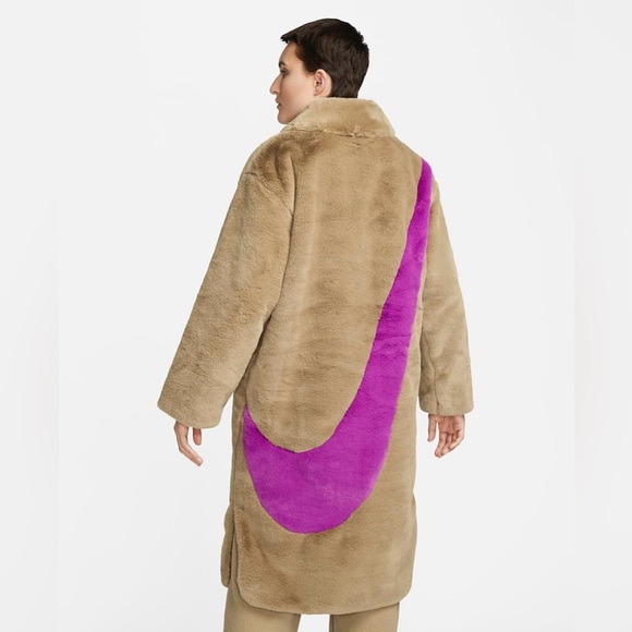 Nike | Jackets & Coats | Hour Sale Nike Faux Fur Coat | Poshmark